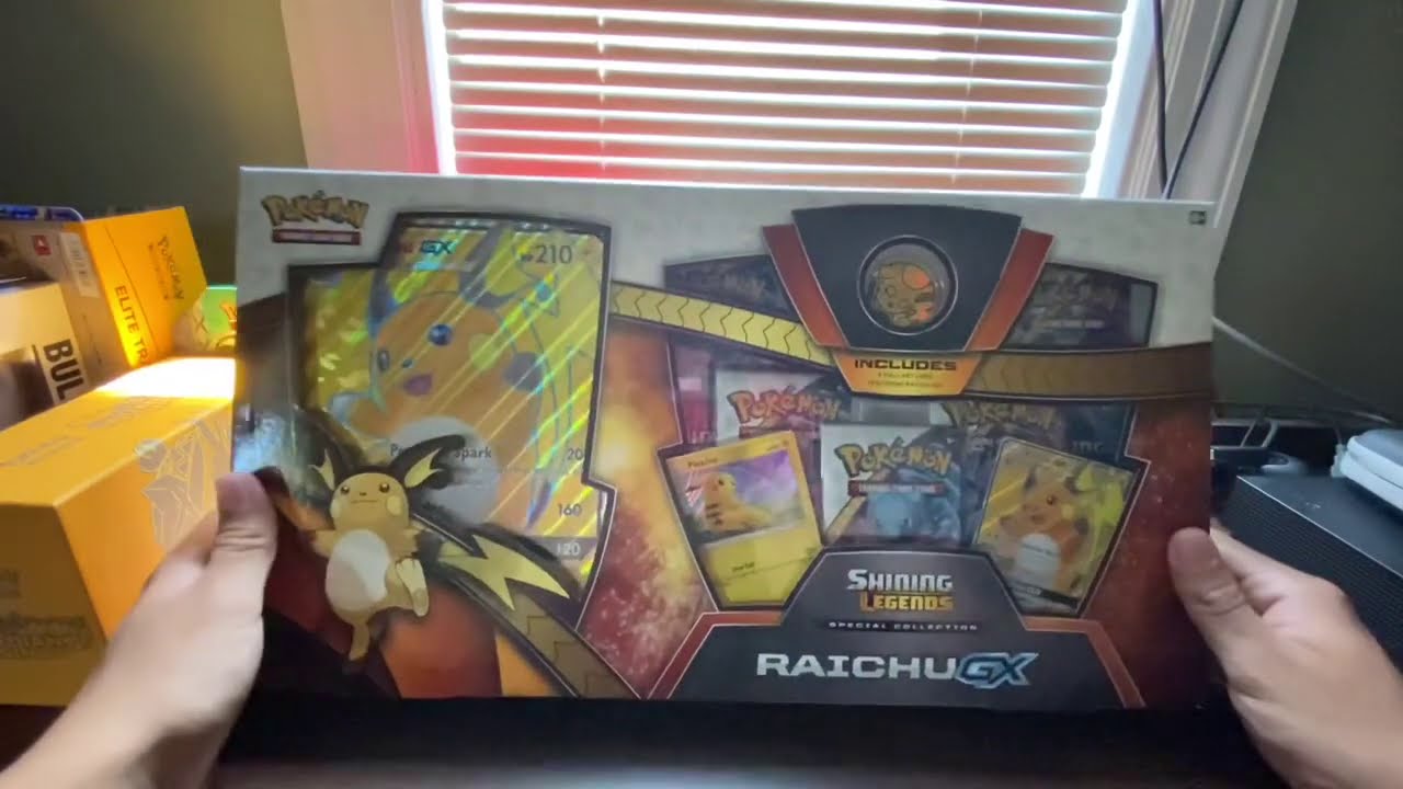 Pokémon Unboxing (Raichu Gx Box ; Shinning Legends) - YouTube