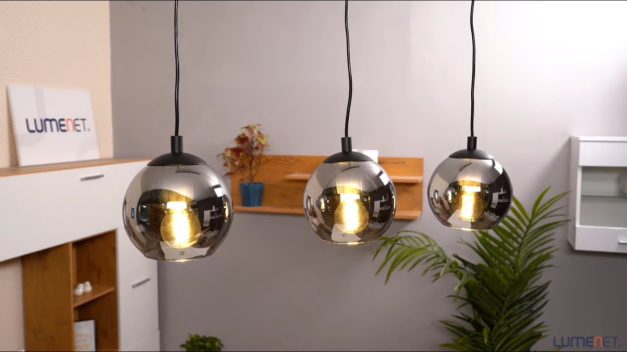 Eglo Ariscani pendant lamp, black - YouTube