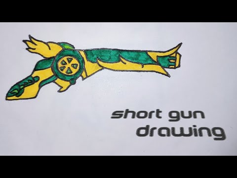 how to draw a free fire short gun drawing short gun skin #shortgun # ...