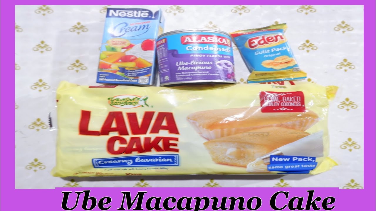 UBE MACAPUNO LAVA CAKE| NO BAKE CAKE |DIY UBE CAKE|Ibang Class Ito Tv ...