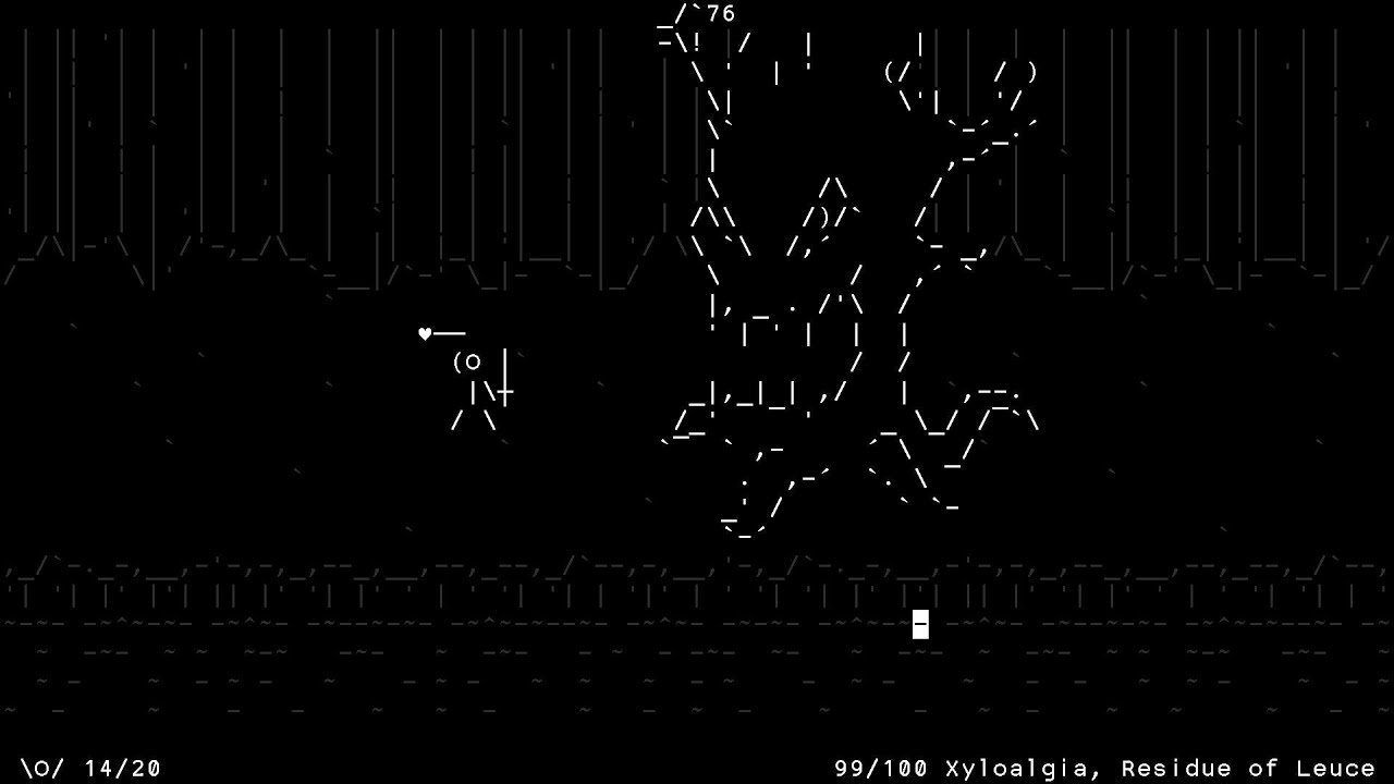 Stone Story RPG Epic Boss fight in ASCII-art - YouTube