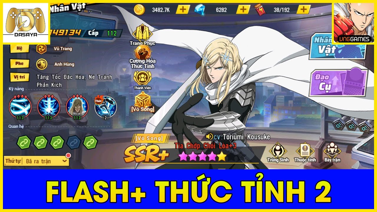 One Punch Man: The Strongest VNG: REVIEW FLASH SSR+ THỨC TỈNH 2 BUFF NÉ ...