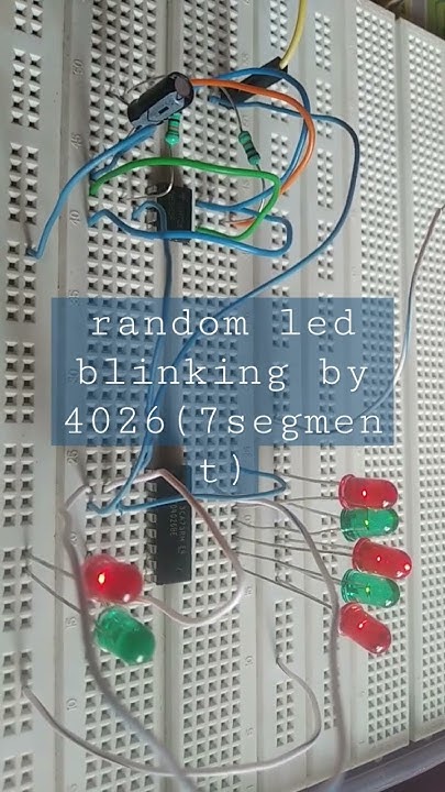 random led blinking by 4026 ic ( 7 Segment IC) - YouTube