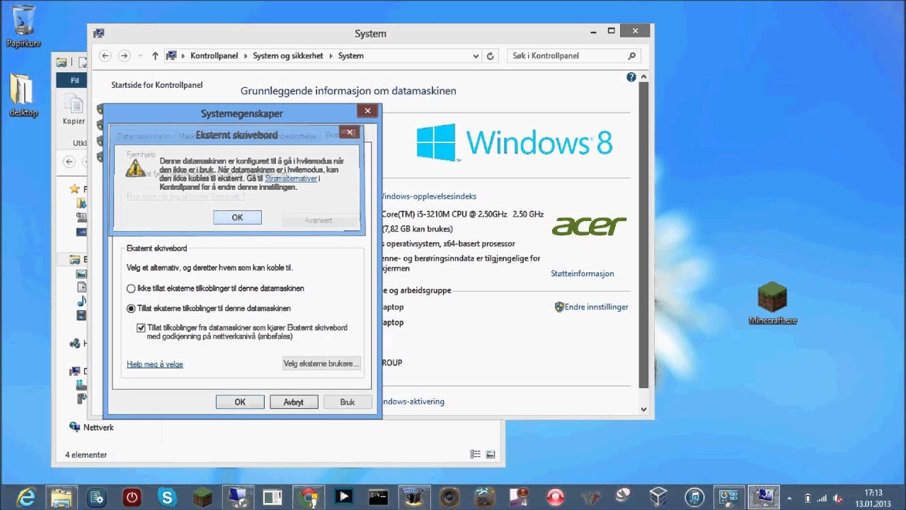 how to enable remote desktop on windows 8 pro - YouTube