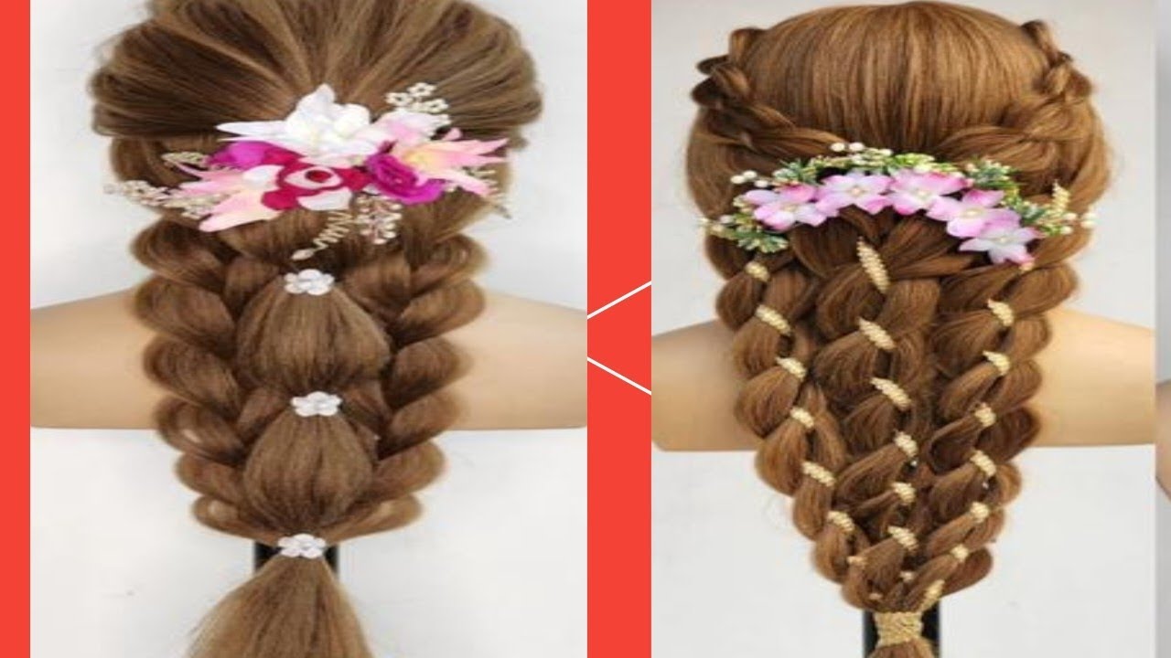 2different easy braids/haldi mehndi bridal braid/punjabi style # ...