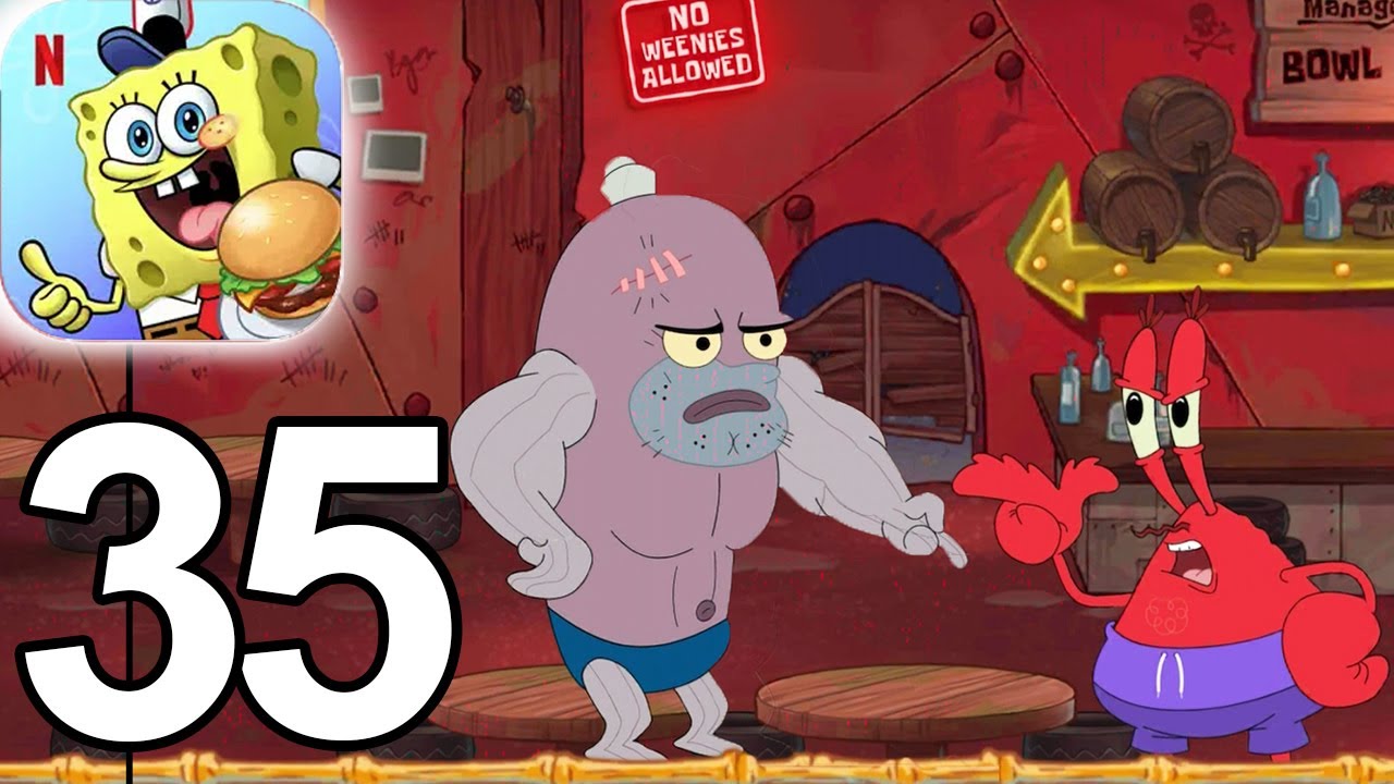 SpongeBob Get Cooking - The Salty Spitoon Level 21 - 30 Gameplay ...
