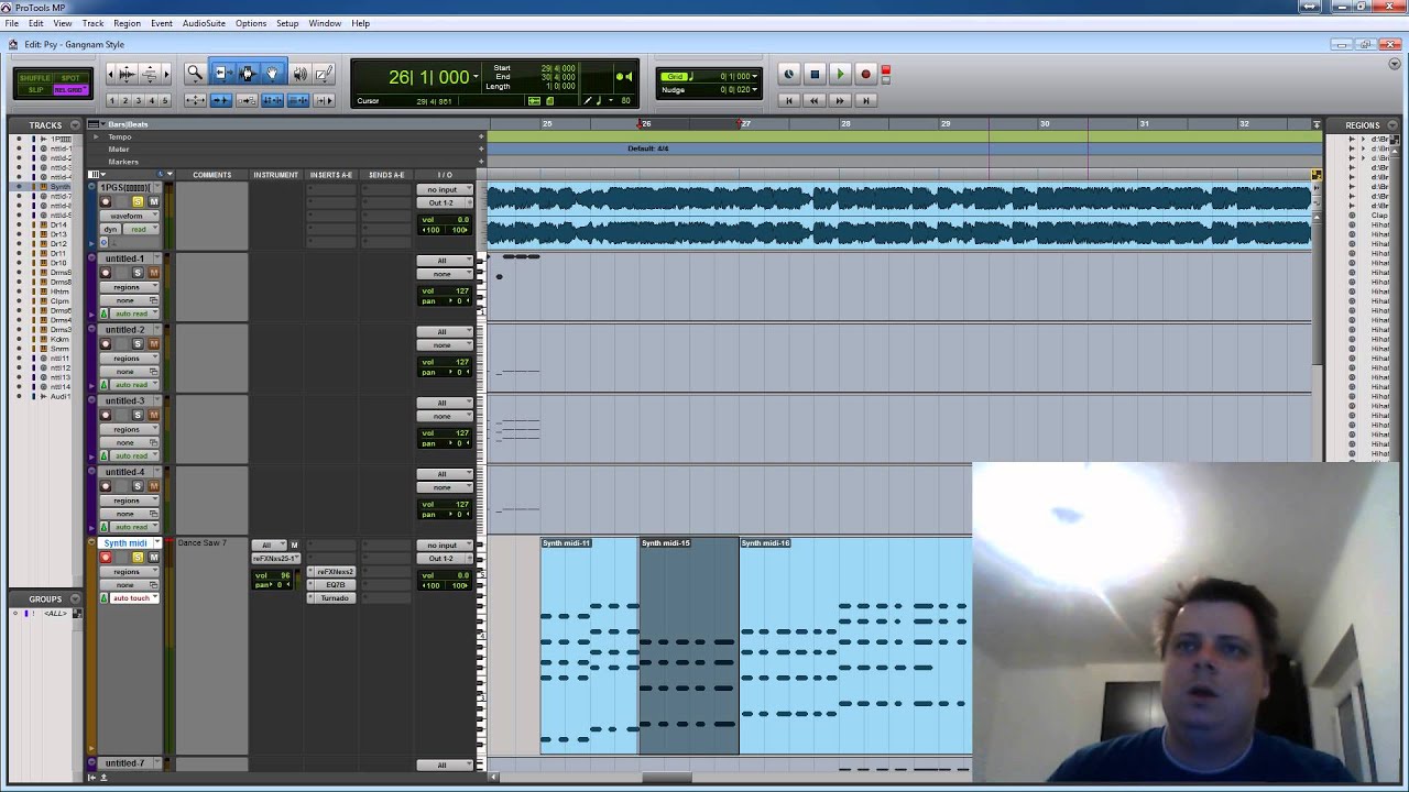Gangnam Style - how to make - Protools session Part 4 (Mother's day special long part) - YouTube