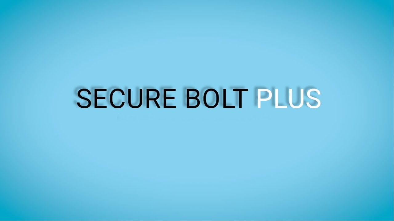 Tanner Secure Bolt Plus - YouTube