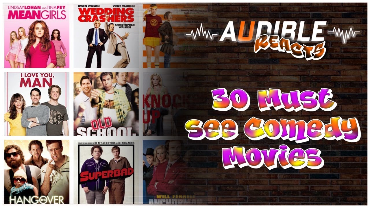 Audible Reacts Ep.9 | 30 Must See Comedy Movies - YouTube