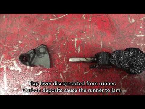 Volvo inlet manifold runner failure demonstration - YouTube