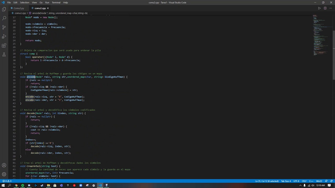Compresión y Descompresión de datos usando el Metodo de Huffman en C++ ...