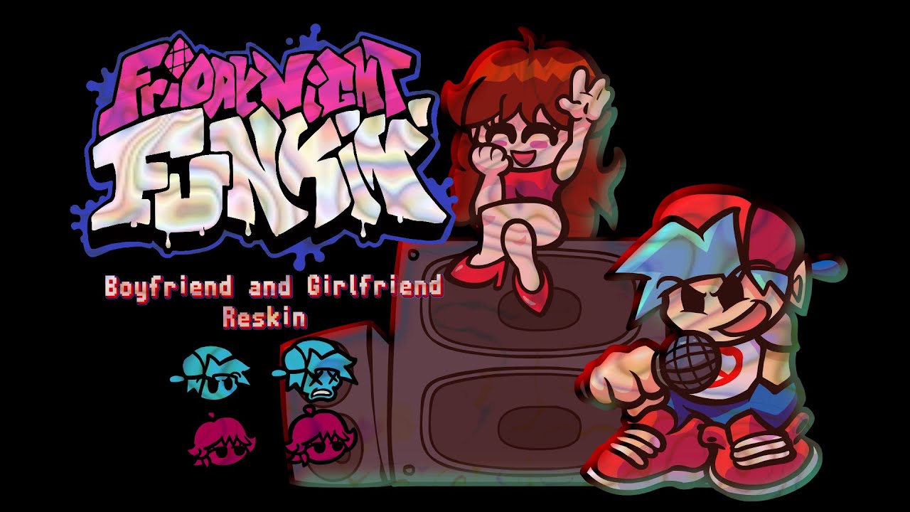 FRIDAY NIGHT FUNKIN': BOYFRIEND AND GIRLFRIEND RESKIN + HEARTBASS COVER ...