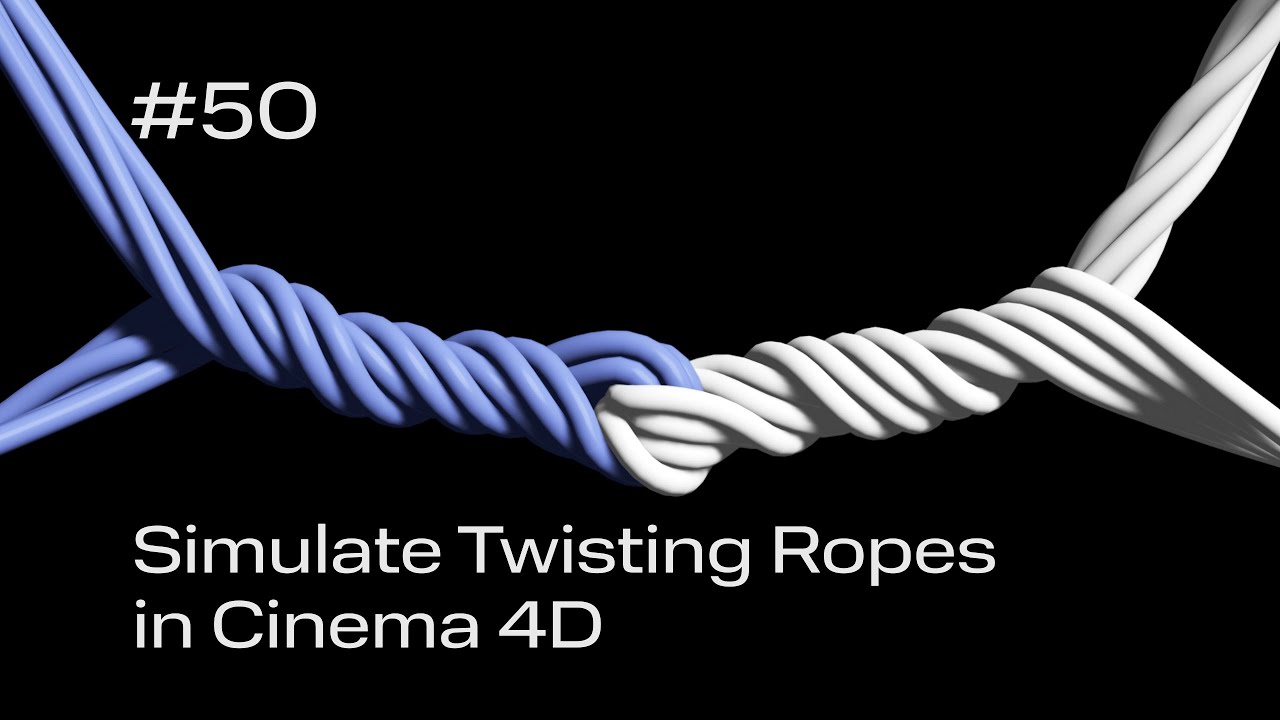 Cinema 4D Quick Tip #50 - Simulate Twisting Ropes (Project File on ...