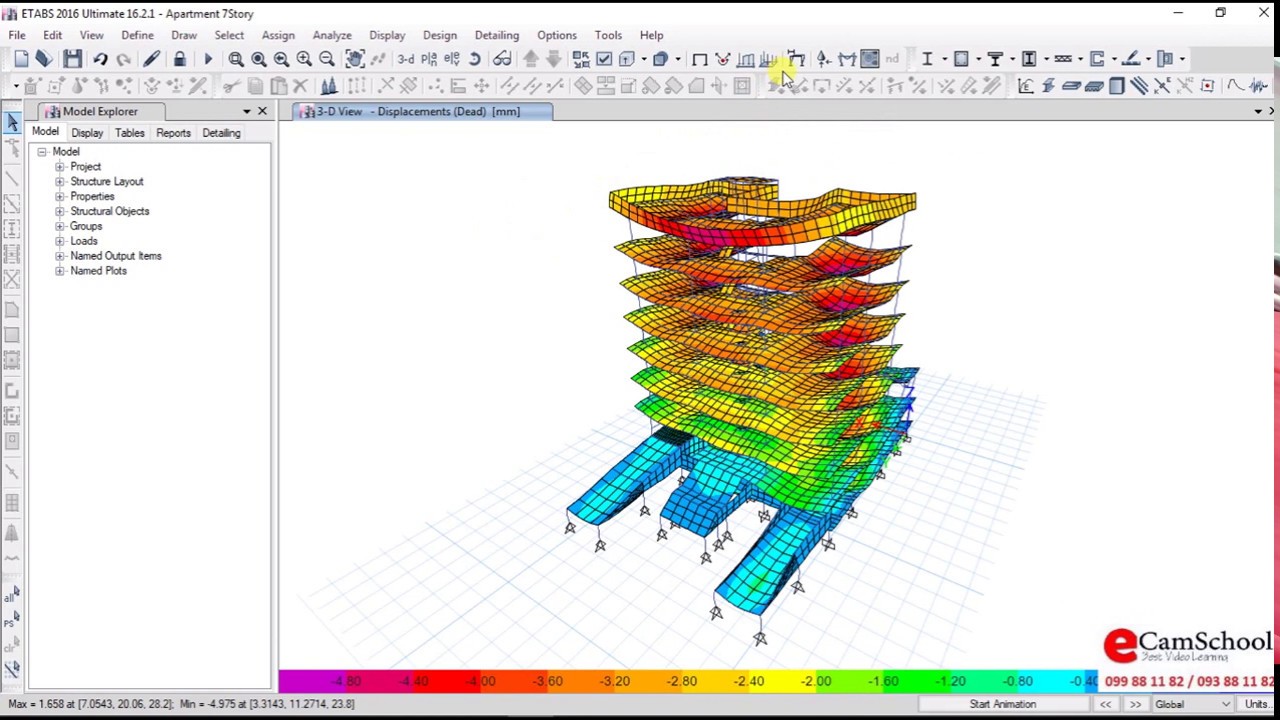 How to learn etabs 2016 Lesson 41 - YouTube