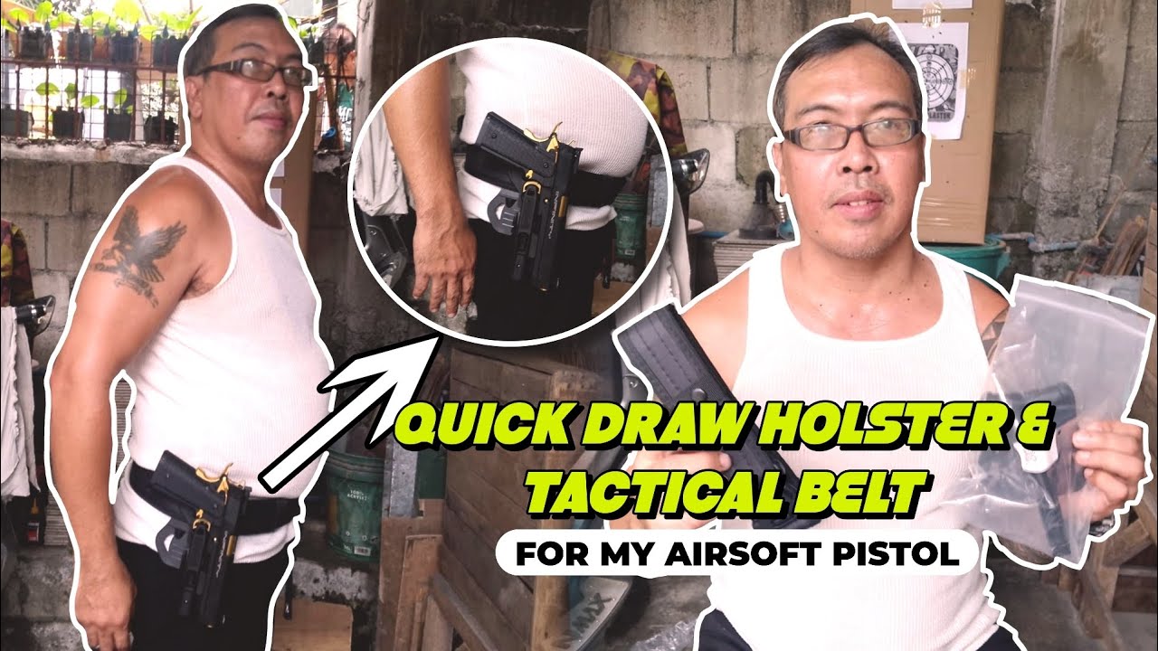 Bumili ako ng Quick Draw Holster and Tactical Belt ng aking Airsoft ...