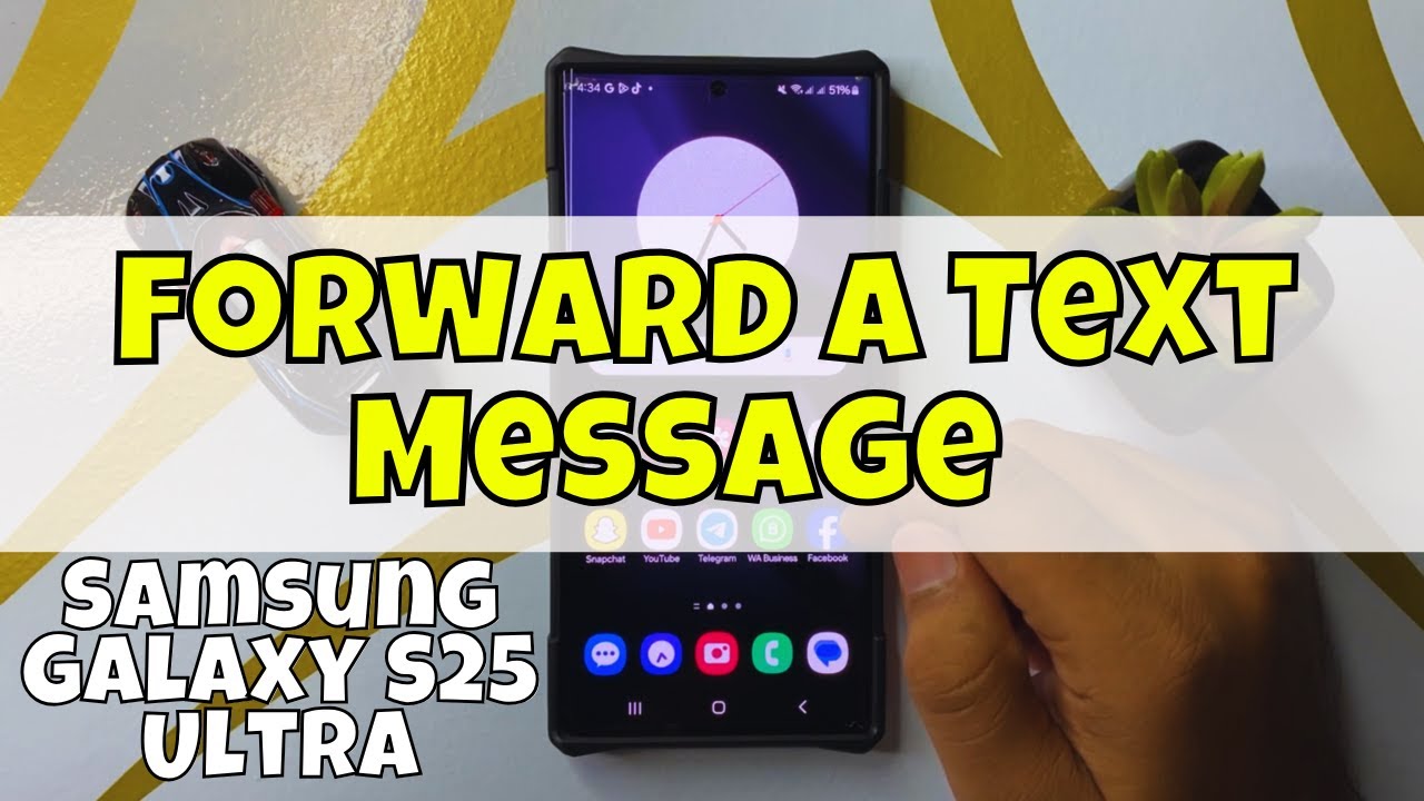 How to Forward a Text Message Samsung Galaxy S25 Ultra #new - YouTube
