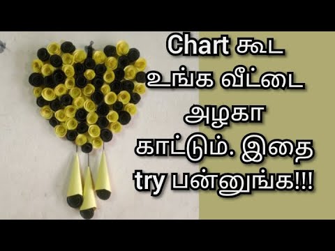 Chart Paper Wall Hanging Craft Ideas | Chart Craft Ideas | Praba Corner ...