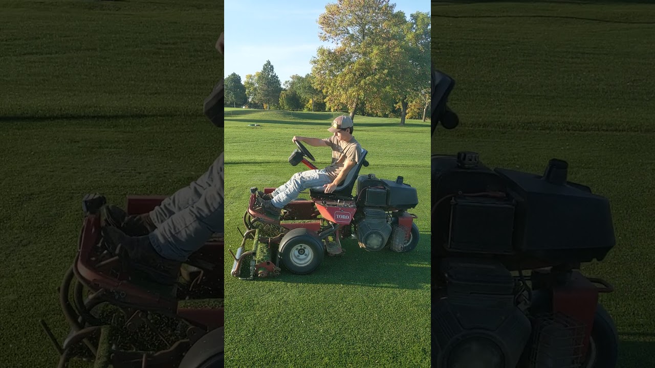 how to mow a tee box - YouTube