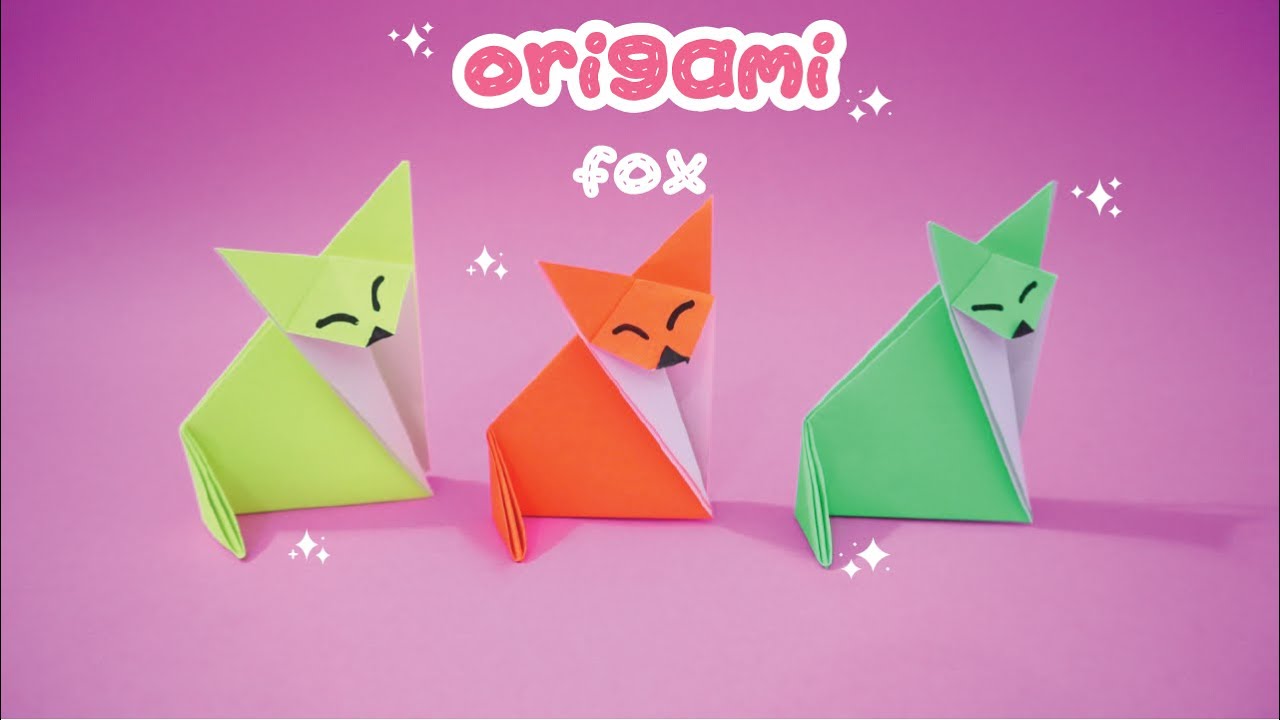 Origami Fox step by step easy instructions - YouTube