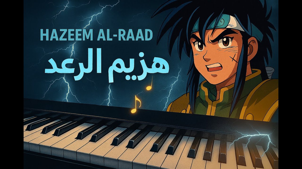 Spacetoon - هزيم الرعد - Hazeem Al-Raad | Piano tutorial (Falling Notes ...