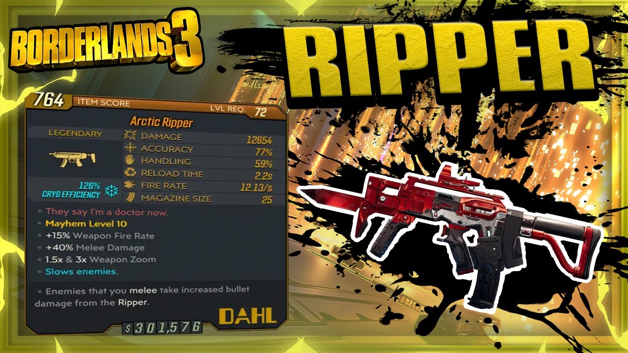 BORDERLANDS 3 | *Ripper* Legendary Farming Guide - YouTube