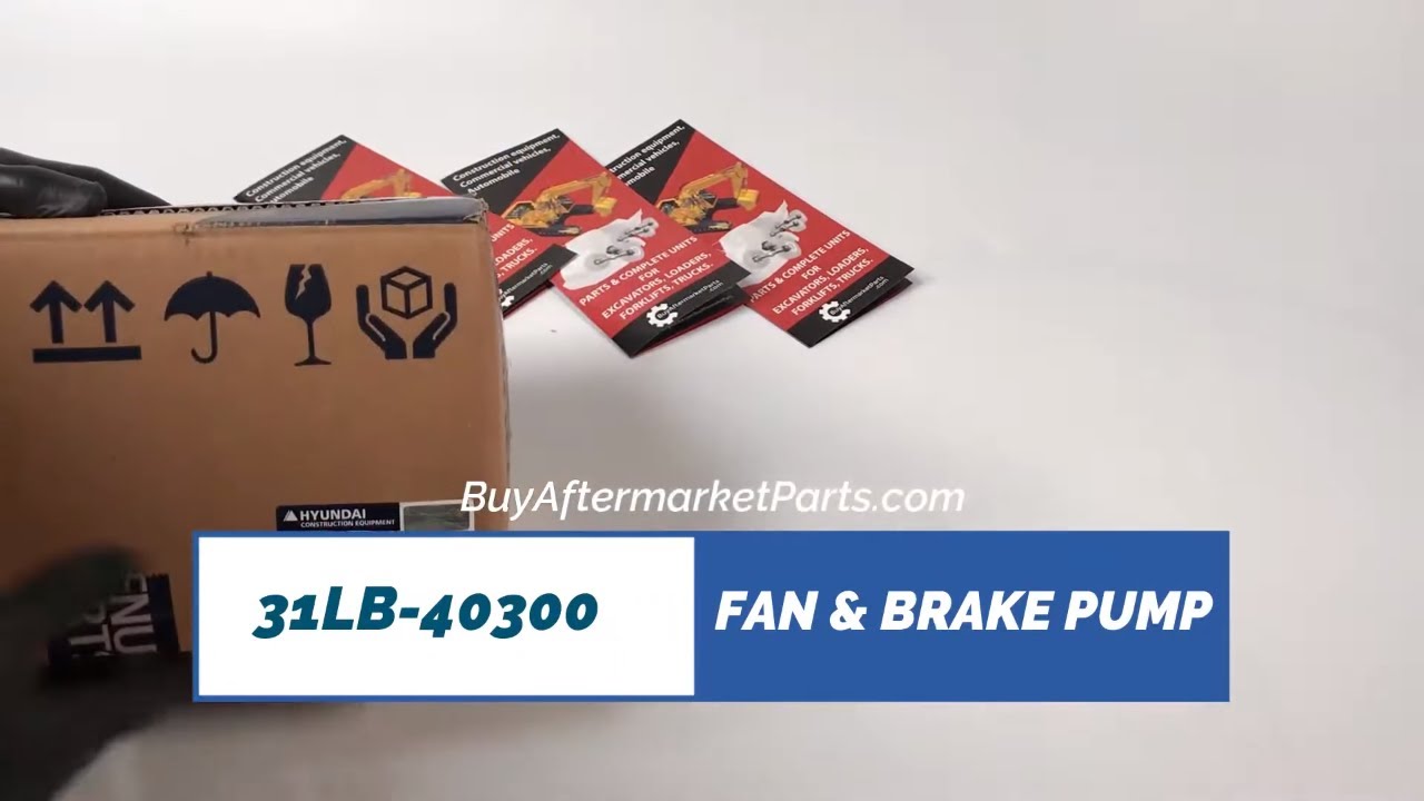31LB-40300 FAN & BRAKE PUMP for Hyundai wheel loader HL760-7, HL770-7 ...