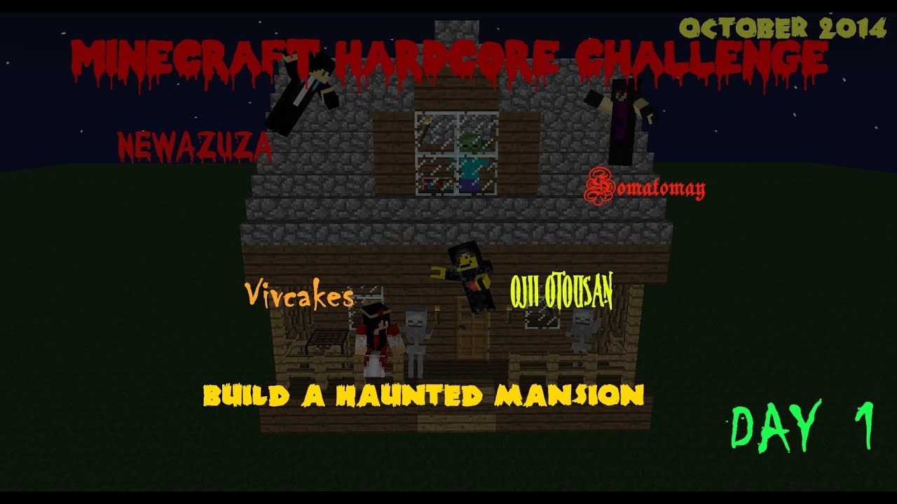Minecraft Hardcore Challenge (MHC) Oct 2014 Day 1 - ROUGH START! - YouTube