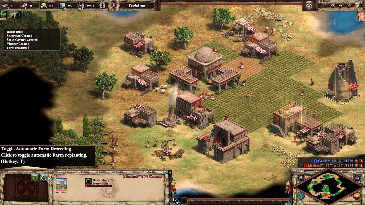 Age of Empires II Definitive Edition - Kiselius (Cumans) VS Geniemini ...