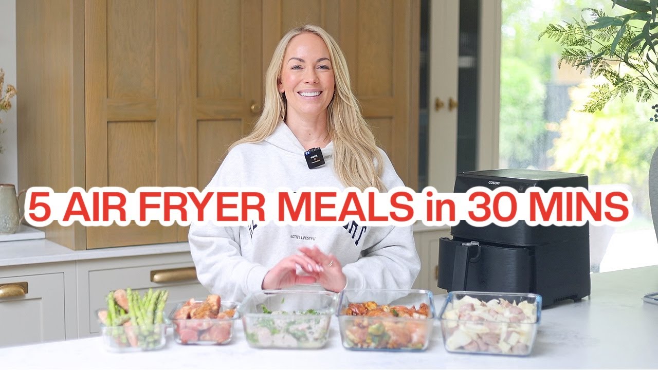 MEAL PREP + PLAN 🔥 5 AIR FRYER Freezer Meals in just 30 MINUTES! - YouTube