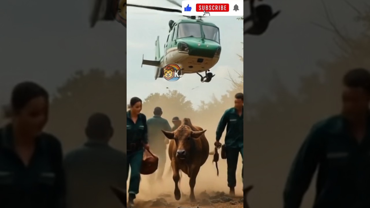 the cow covered in millions of black lizards 😭 rescue team saved her ...