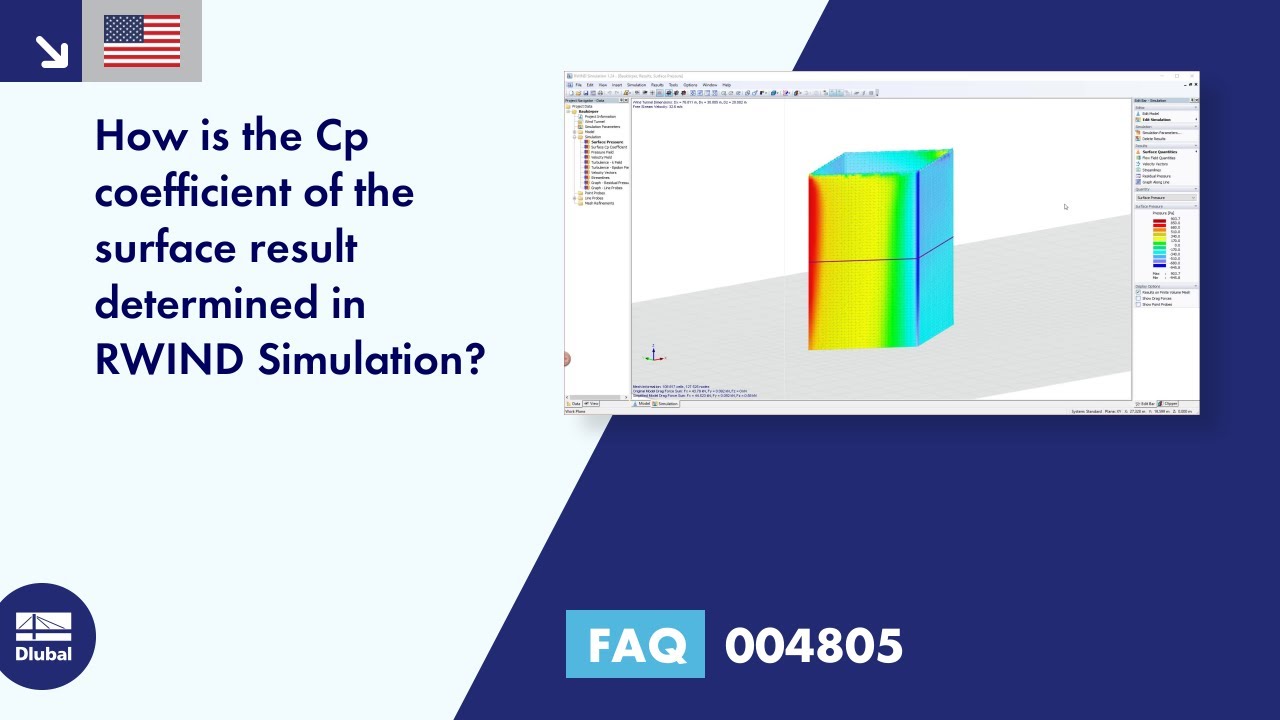 FAQ 004805 | How is the C-p coefficient of the surface result determined in RWIND Simulation ...