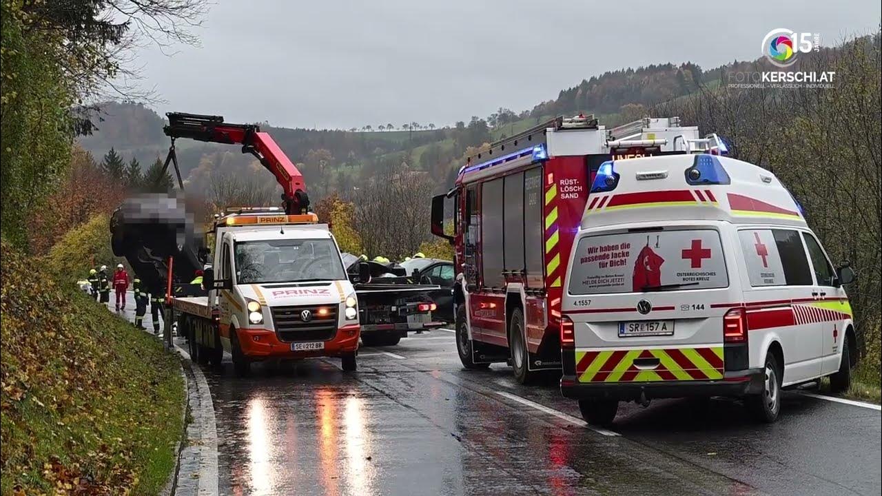 Schwerer Verkehrsunfall fordert Todesopfer in Garsten - YouTube
