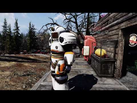 Fallout 76 Captain Cosmos white PA paint - YouTube