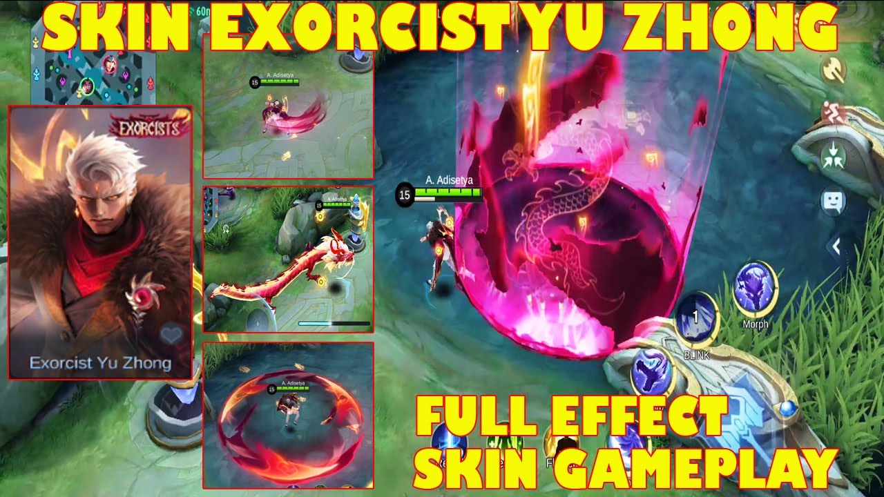 SKIN EXORCIST YU ZHONG MLBB SKIN GAMEPLAY - YouTube