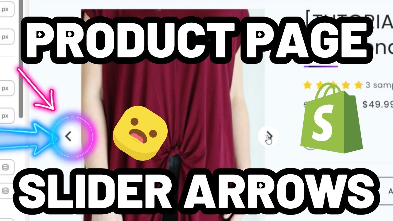 Enable arrows on product page slider [no apps] - YouTube