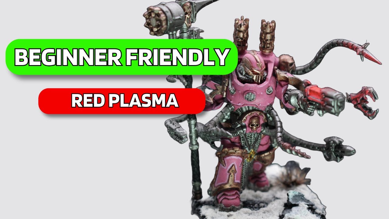 How to Paint Red Plasma Glow for Warhammer 40k - YouTube