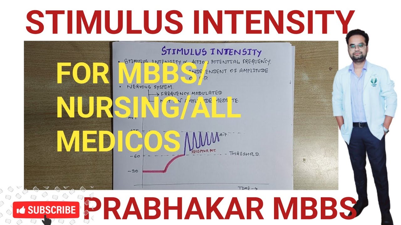 STIMULUS INTENSITY||CNS STIMULUS INTENSITY||NERVOUS SYSTEM||NERVOUS ...