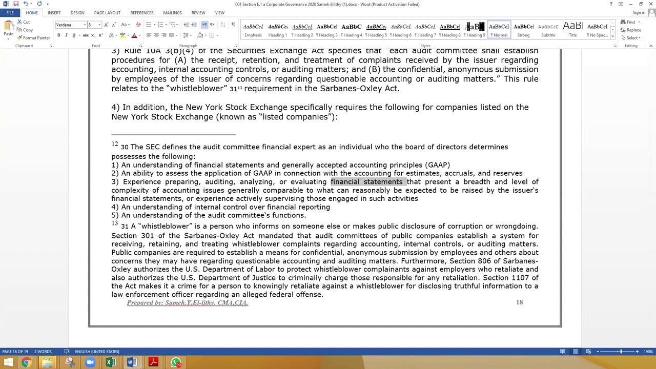 Section E 1 Governance, risk, and compliance Lec 08 - YouTube