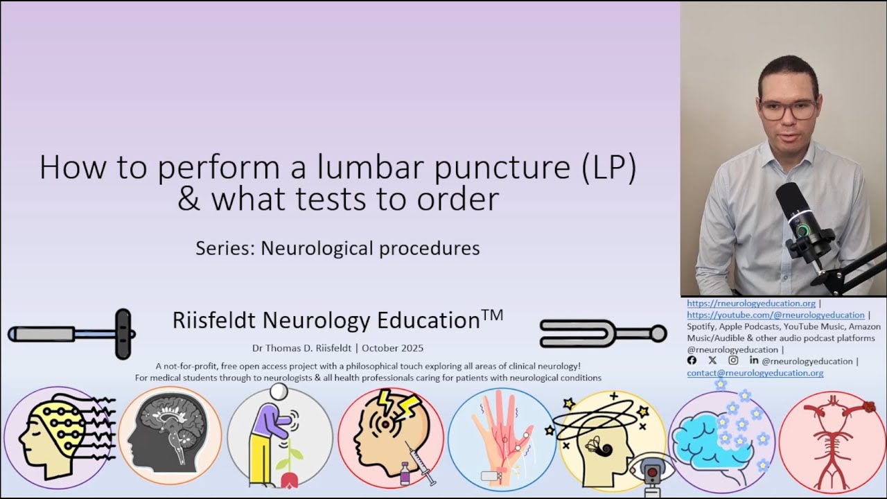 How to perform a lumbar puncture (LP) & what tests to order - YouTube