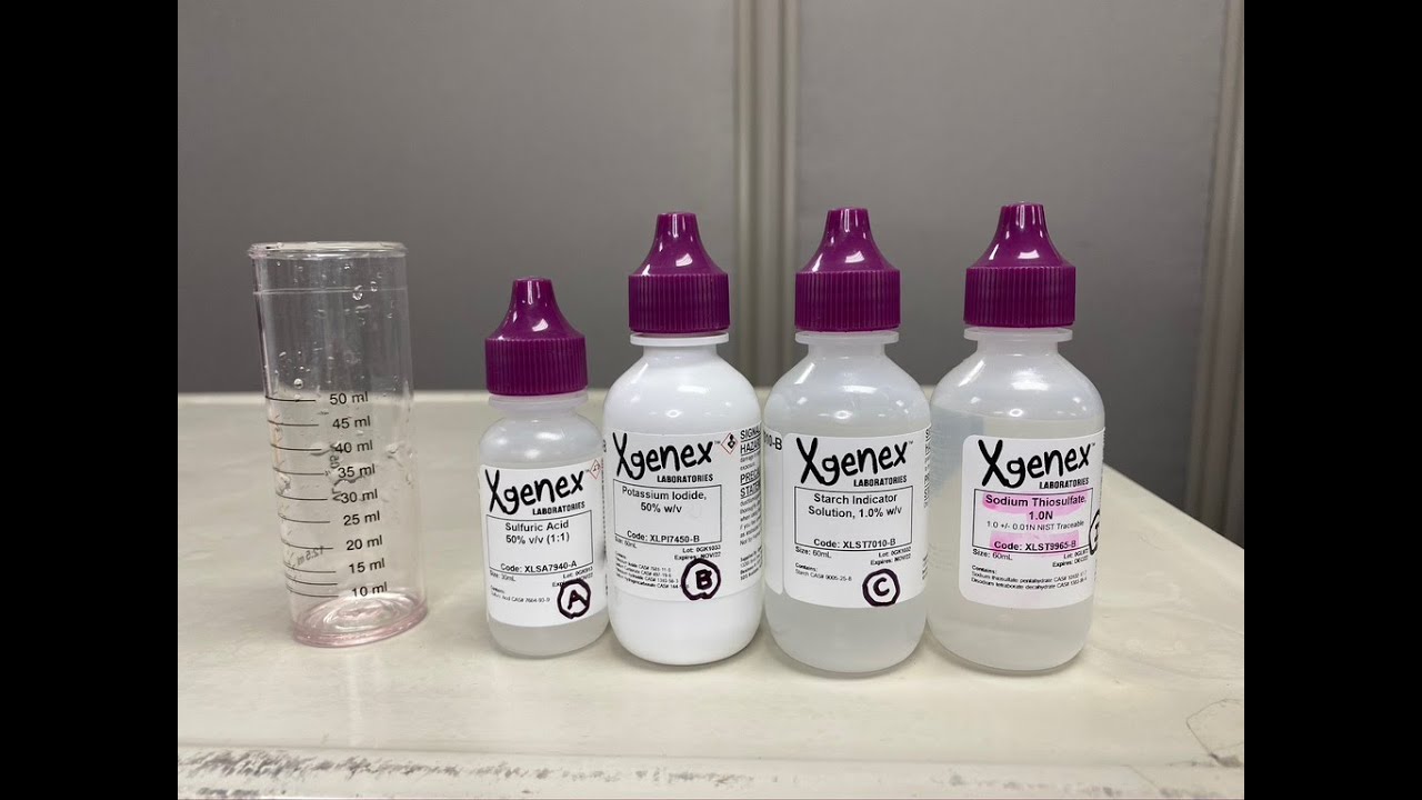 1 Drop = 150ppm PAA Xgenex Titration Kit - YouTube