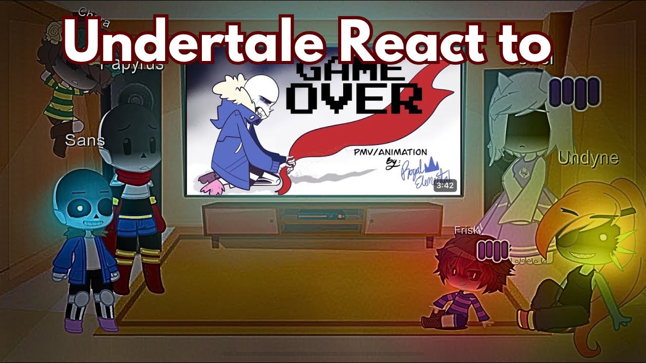 Undertale React To Game Over PMV - YouTube