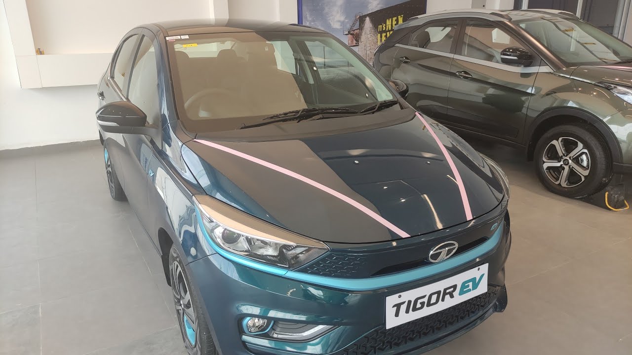 Tata Tigor EV ziptron 250km electric car walkround 12.99Lakh - YouTube