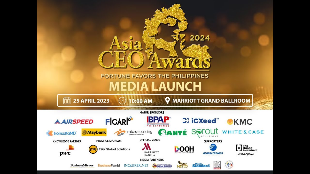 Asia CEO Awards 2024 Media Launch | Full Event Video - YouTube