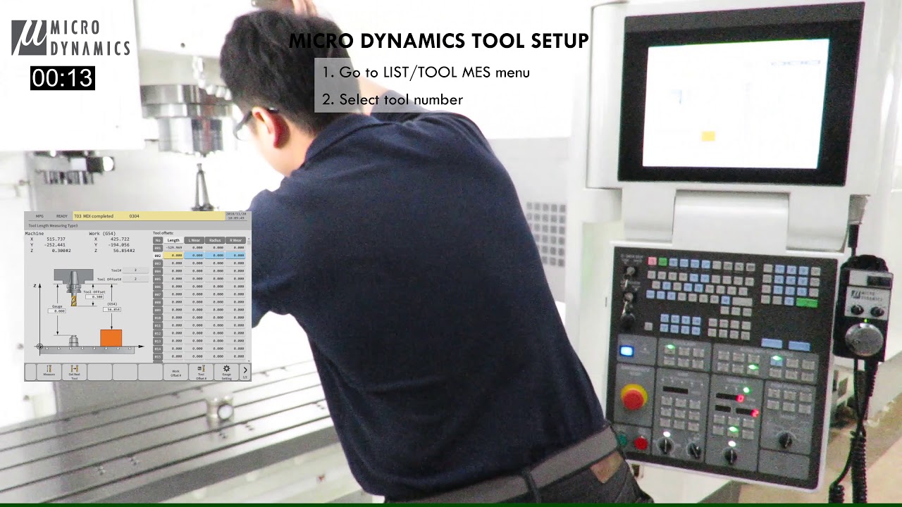 MICRO DYNAMICS HMI | Tool Setup - YouTube