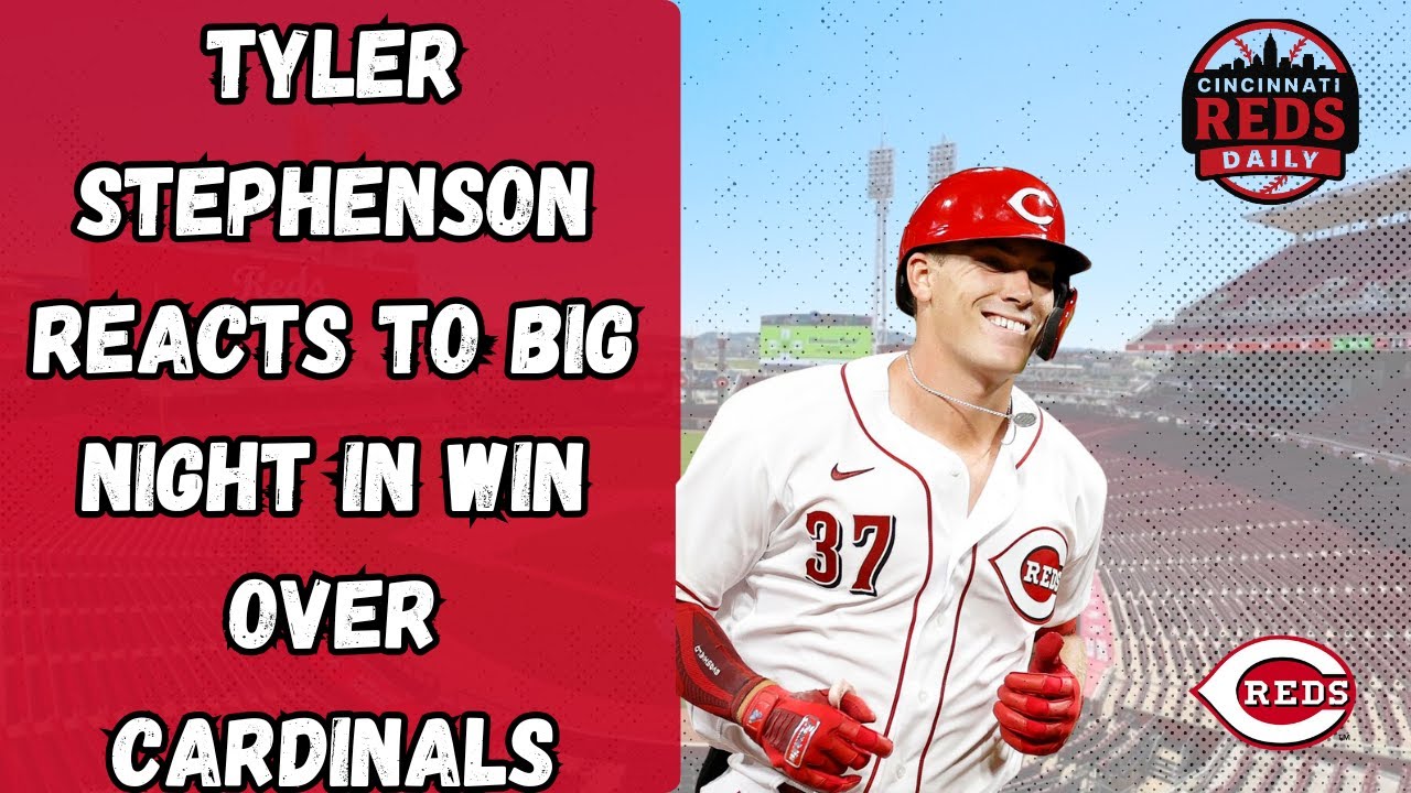 Cincinnati Reds Catcher Tyler Stephenson Reacts to Clutch Hit, Win Over ...
