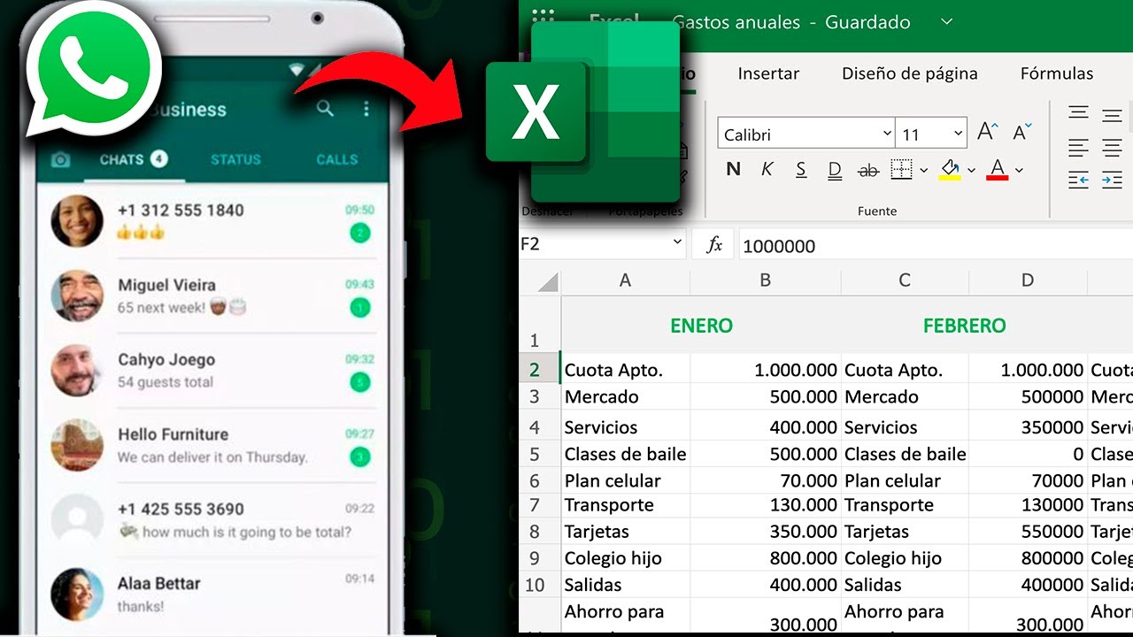 Cómo EXPORTAR Tus Contactos de WhatsApp a EXCEL ¡Fácil y SIN APPS Extras! - YouTube
