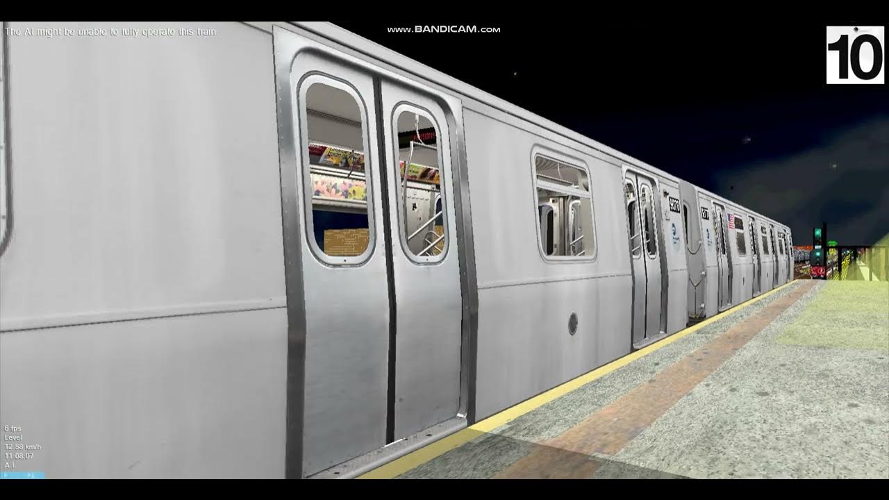 Openbve 3d 2020 R160A Alstom F Train Departing at Avenue X - YouTube