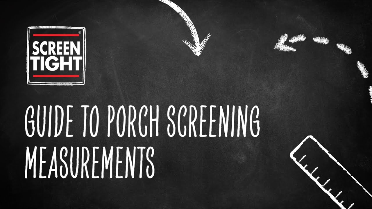 How to Measure a Screen Porch (Guide to Porch Screening Measurements ...
