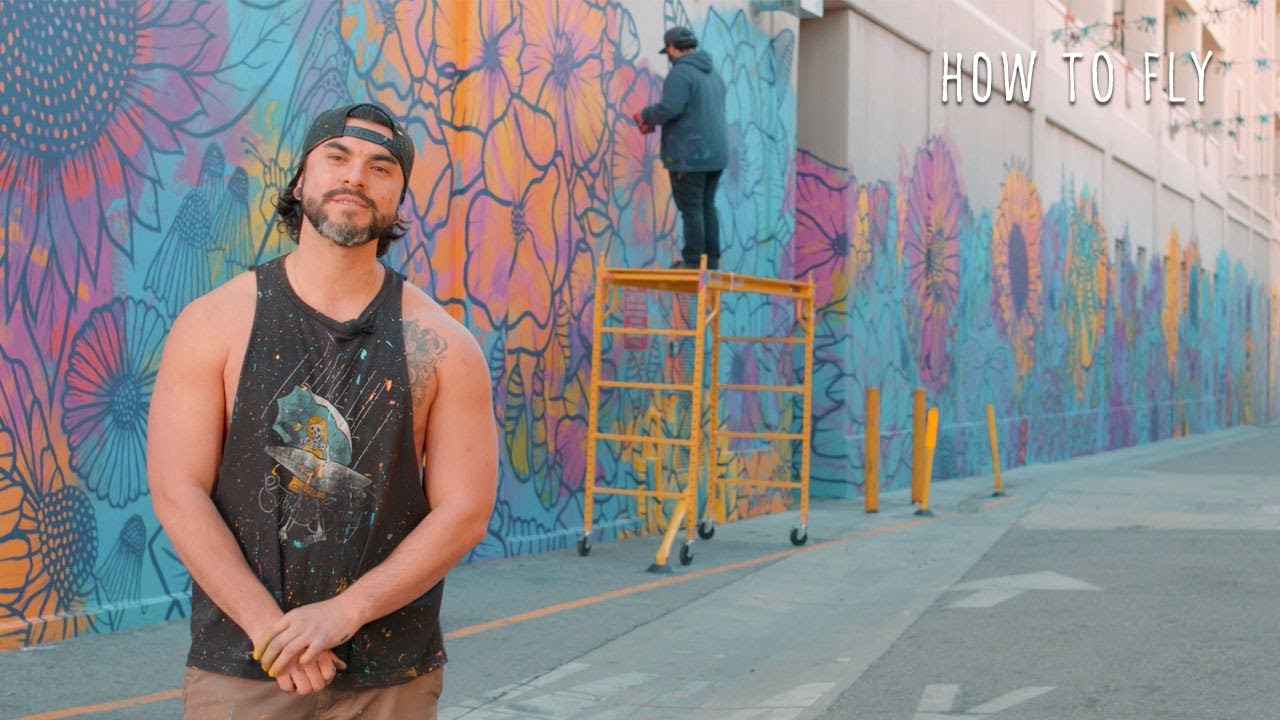 "How To Fly" Mural 🎥🎨 - YouTube