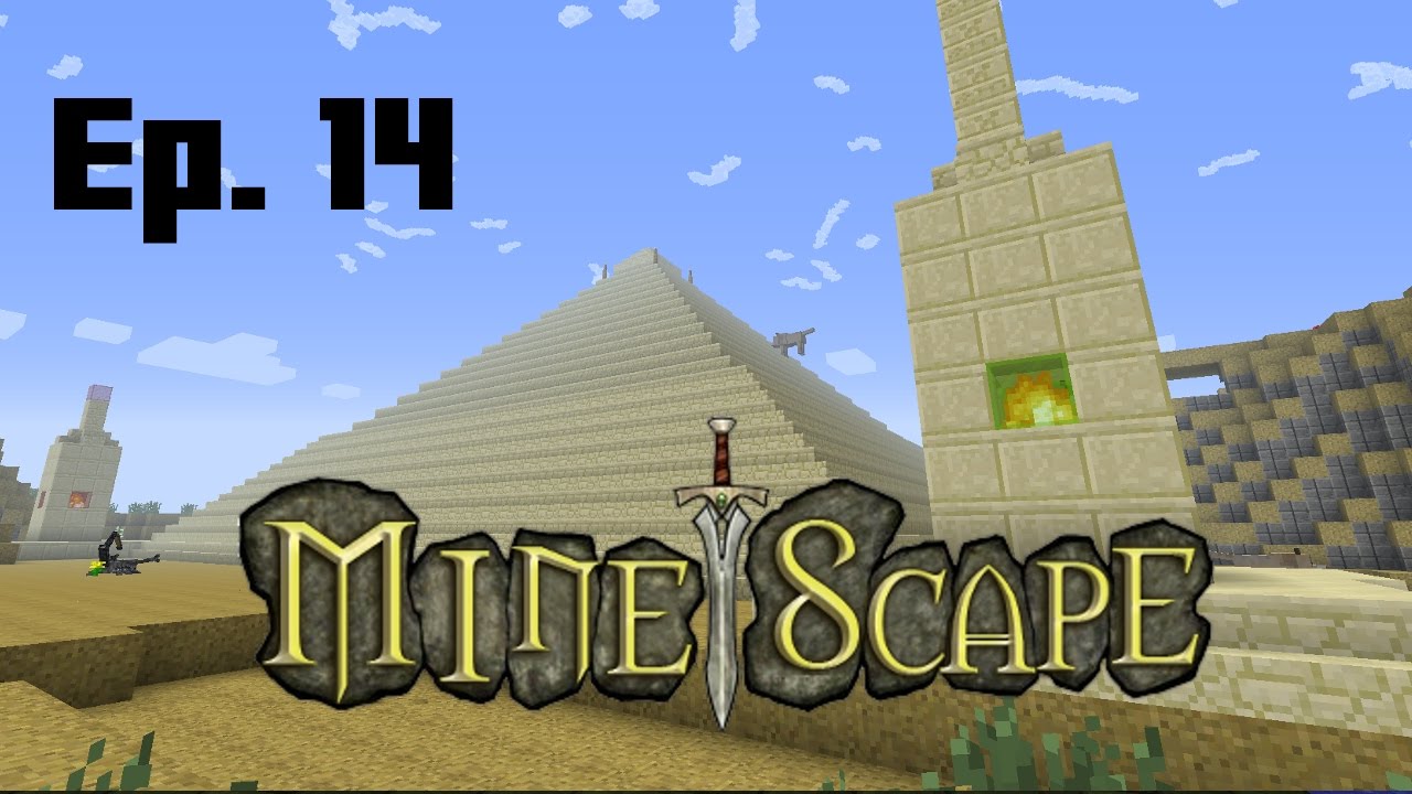 The Hunt for a Pyramid, Desert Treasure - Minescape 14 - YouTube